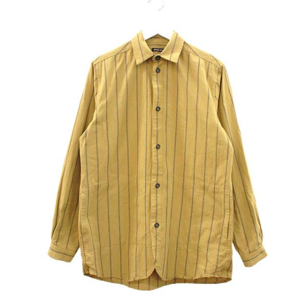 フランクリーダー FRANK LEDER STRIPED COTTON SHIRT JACKET WITH SIDE POCKET 2022SS イエロー XS シャツジャケット【ブランド】フランクリーダー FRANK LEDER【表記サイ...