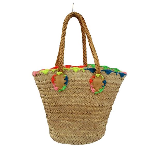 En Shalla エンシャーラ カゴバッグ ベージュ トートバッグ ハンドバッグ BAG カバン 手提げ鞄 レディース【表記サイズ】-【実寸サイズ】持ち手の長さ：46cm　ヨコ：31cm　タテ：24cm　マチ：11cm　ショルダーの長さ：...