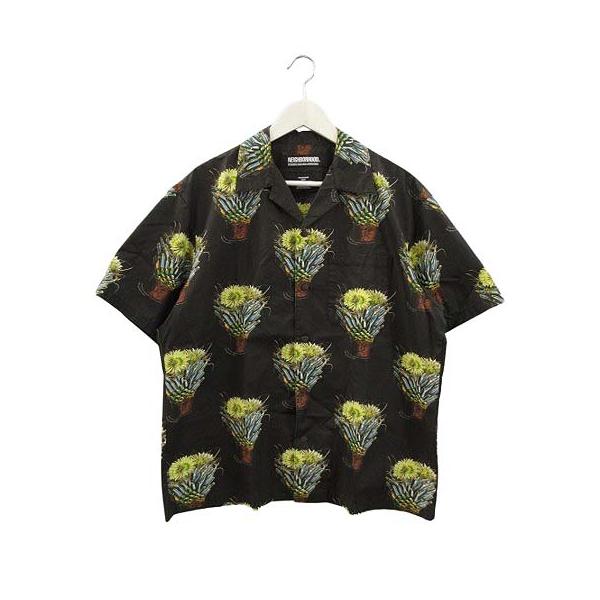 ネイバーフッド NEIGHBORHOOD SRL.KOUZAN/C-SHIRT.SS 201TSNH-SHM14 SPECIMEN RESEARCH LABORATORY ボタンシャツ L 黒【ブランド】ネイバーフッド NEIGHBORHO...