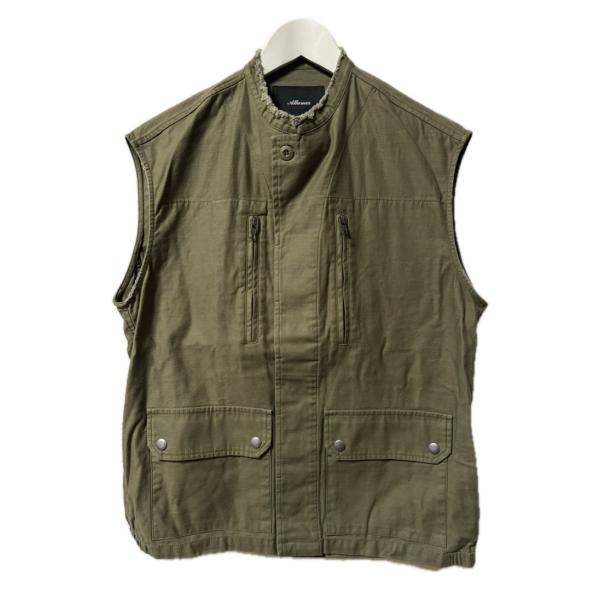 Allumer アリュメール ミリタリーベスト カーキグリーン トップス  レディース【表記サイズ】-【実寸サイズ】身幅：51cm　着丈：68cm　　【素材】綿100%【色】カーキグリーン【仕様】-【状態】目立つような汚れ、ダメージはありま...