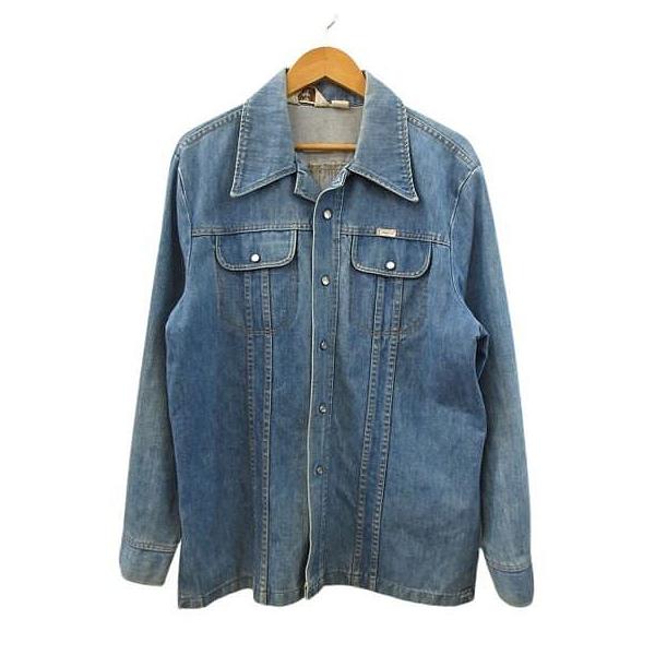 O-NOTHING by SEDGEFIELD セッジフィールド 70s デニムシャツ ジャケット USA製 L ブルー 長袖 トップス ヴィンテージ メンズ【表記サイズ】L【実寸サイズ】肩幅：49cm　身幅：57cm　着丈：74cm　袖丈...