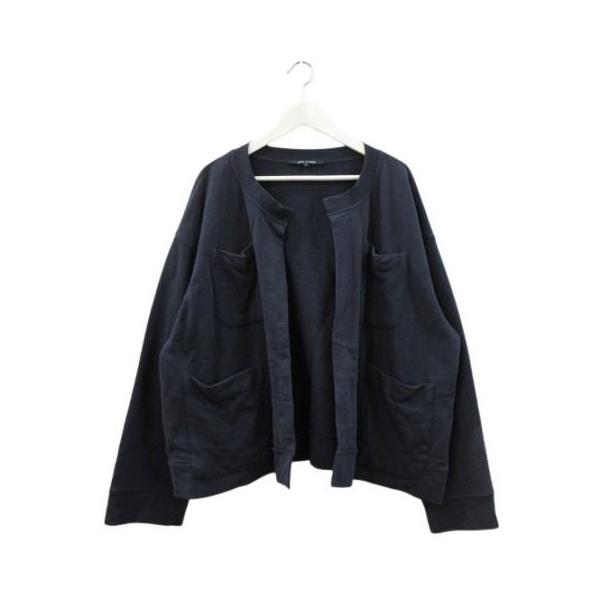 ソフィードール SOFIE D'HOORE スウェット カーディガン ジャケット 前開き ネイビー 紺 コットン 綿 トップス レディース【ブランド】ソフィードール SOFIE D'HOORE【表記サイズ】-【実寸サイズ】肩幅：67cm　身...