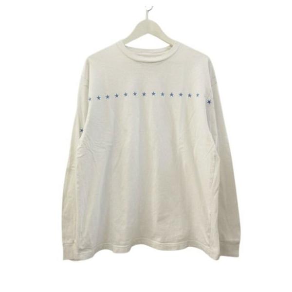 シークエル SEQUEL Tシャツ 長袖 ロンT ホワイト 白 星柄 M 綿 コットン トップス メンズ【ブランド】シークエル SEQUEL【表記サイズ】M【実寸サイズ】肩幅：53cm　身幅：53cm　着丈：67.5cm　袖丈：59cm　　...