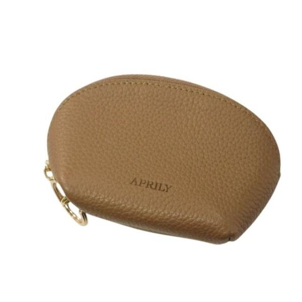 アプリリー APRILY マリアージュ ミニポーチ MARIAGE ブラウン 牛革 レザー レディース【表記サイズ】-【実寸サイズ】ヨコ：7〜11cm　タテ：7cm　マチ：5cm　　【素材】牛革【色】ブラウン【仕様】-【状態】角に若干の黒ず...