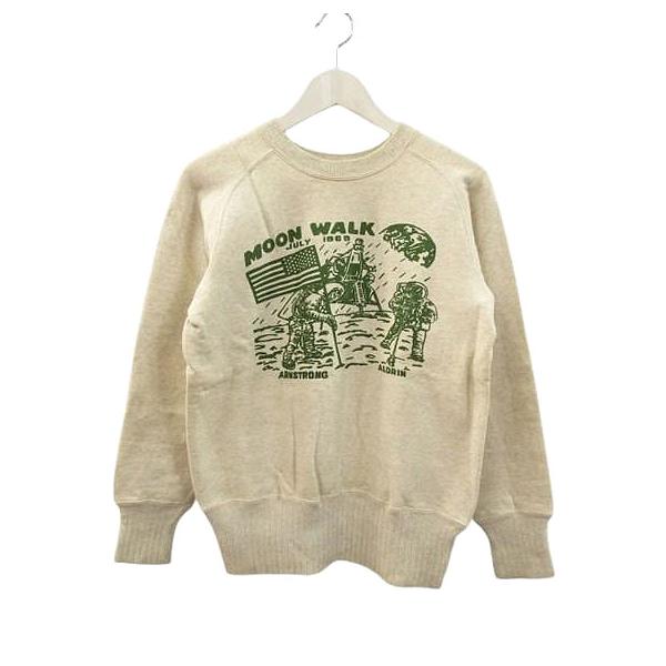 ダブルワークス DUBBLEWORKS MOON WALK プリント スウェット 長袖 トレーナー S アイボリー系 トップス メンズ【ブランド】ダブルワークス DUBBLEWORKS【表記サイズ】S【実寸サイズ】身幅：48cm　着丈：55...