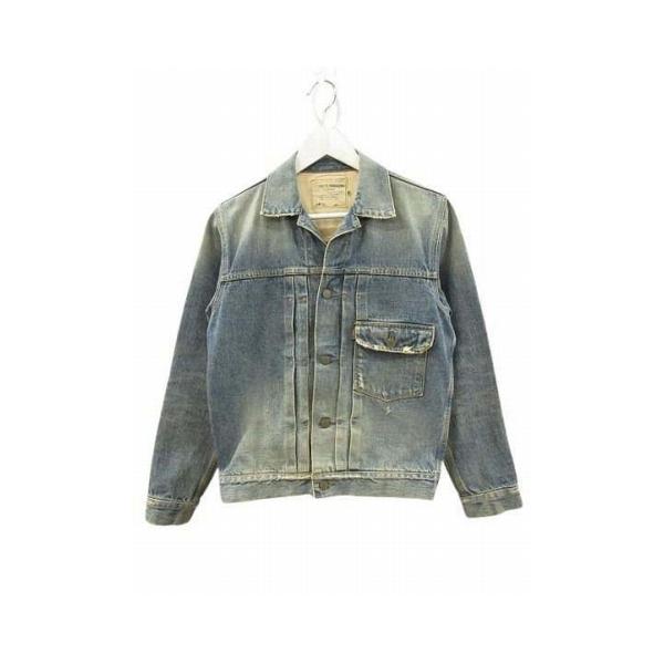 ジプシー&amp;サンズ GYPSY&amp;SONS デニムジャケット ファーストタイプ 1st ダメージ加工 ジージャン ブルー M メンズ【ブランド】ジプシー&amp;サンズ GYPSY&amp;SONS【表記サイズ】M【実寸サイズ】...