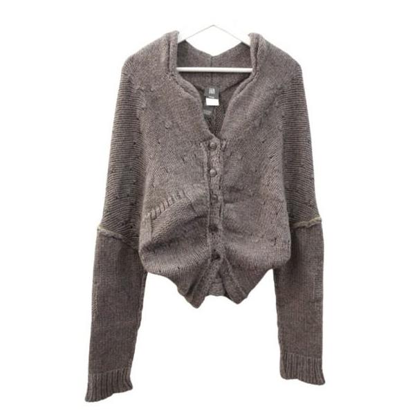 センソユニコ lilith ニット カーディガン 長袖 グレー モヘア アルパカ 38 トップス  レディース【表記サイズ】38【実寸サイズ】身幅：55cm　着丈：背面中央56cm　　【素材】アクリル70% モヘア25% アルパカ5%【色】...