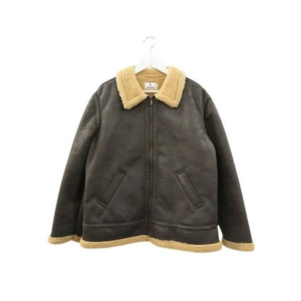 ハッシュパピー Hush Puppies ボアジャケット フライト 長袖 ブラウン 茶色 L 上着 アウター メンズ【ブランド】ハッシュパピー Hush Puppies【表記サイズ】L【実寸サイズ】肩幅：49cm　身幅：61cm　着丈：68...