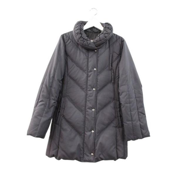 カオリーヌ DEPUIS 1967 KAORYINU ダウンコート 44 ネイビー 紺 上着 アウター レディース【表記サイズ】44【実寸サイズ】肩幅：41cm　身幅：51cm　袖丈：58cm　着丈：74cm　　【素材】表地 ポリエステル1...