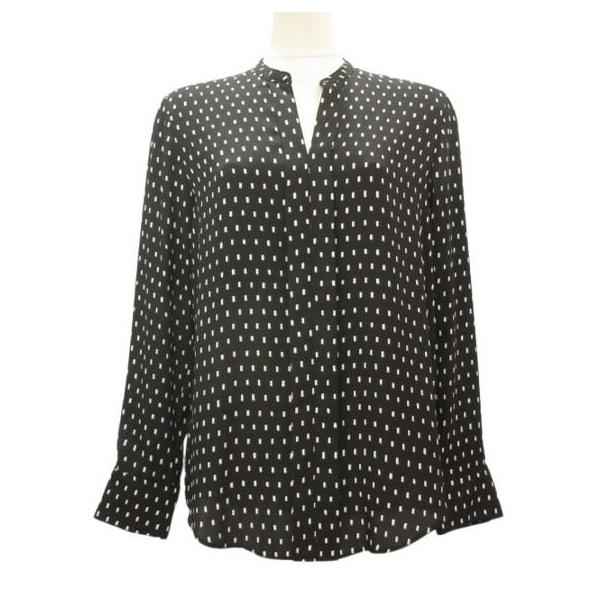 アイシービー iCB Back Satin Amunzen キーネックブラウス S ブラック 黒 2025AW トップス シャツ レディース【ブランド】アイシービー iCB【表記サイズ】S(9)【実寸サイズ】肩幅：41cm　身幅：50cm　...