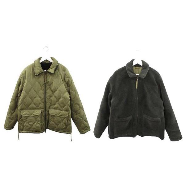 タイオン TAION REVERSIBLE ZIP JACKETS TAION-R109ZML-1 リバーシブル ジップ ジャケット XL カーキ ブラック ダウンジャケット アウター メンズ【ブランド】タイオン TAION【表記サイズ】X...