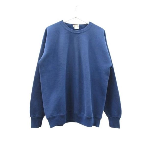 リー LEE 90s STURDY SWEATS スウェット 無地 トレーナー USA製 ネイビー メンズ【ブランド】リー LEE【表記サイズ】表記が消えて確認できません。【実寸サイズ】肩幅：58cm　身幅：58cm　着丈：69cm　袖丈：...