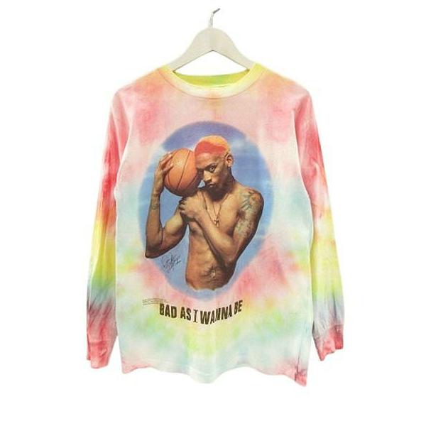 MURINA デニスロッドマン DENNIS RODMAN 90s タイダイ ロングスリーブTシャツ USA製 M メンズ【表記サイズ】M【実寸サイズ】肩幅：47cm　身幅：48cm　着丈：64cm　袖丈：56.5cm　　【素材】コットン1...