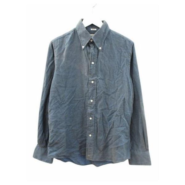 インディビジュアライズドシャツ INDIVIDUALIZED SHIRTS ボタンダウンシャツ SLIM FIT ボタンシャツ 15 1/2-33 ブルー 長袖 トップス メンズ【ブランド】インディビジュアライズドシャツ INDIVIDUA...