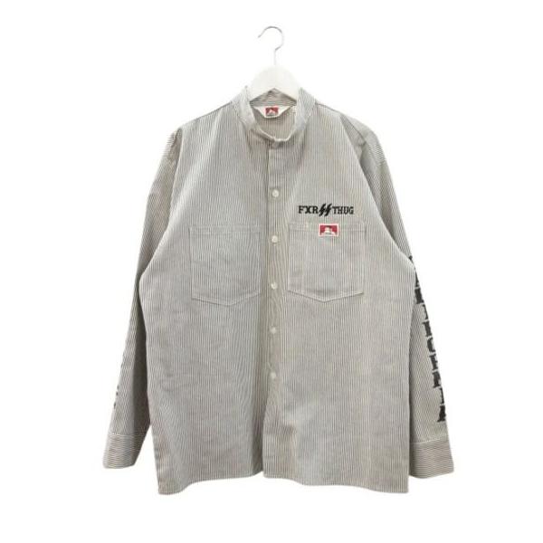 ベンデイビス BEN DAVIS FXR's Of California ヒッコリー シャツ L グレー系 トップス 長袖 メンズ【ブランド】ベンデイビス BEN DAVIS【表記サイズ】L【実寸サイズ】肩幅：54cm　身幅：67cm　着丈...