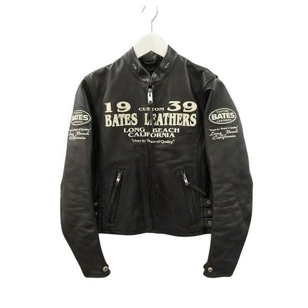 ベイツ BATES レザー ライダースジャケット バイクウェア ライディングジャケット ブラック 9 レディース【ブランド】ベイツ BATES【表記サイズ】9【実寸サイズ】肩幅：約38cm　身幅：約46.5cm　着丈：約53.5cm　袖丈：...