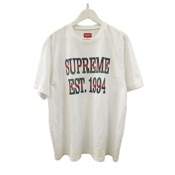シュプリーム SUPREME Cotton Mesh Gradient Logo S/S Top コットンメッシュ ロゴ ショートスリーブ トップ L 白 ホワイト 半袖 カットソー Tシャツ【ブランド】シュプリーム SUPREME【表記サ...