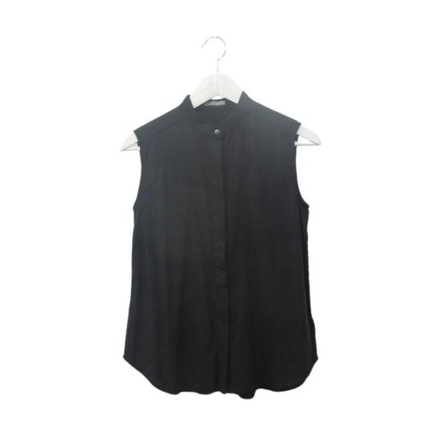 セオリーリュクス theory luxe ノースリーブ ブラウス シャツ PIXIE PRECIOUS SILK 38 ブラック 黒 トップス レディース【ブランド】セオリーリュクス theory luxe【表記サイズ】38【実寸サイズ】身...
