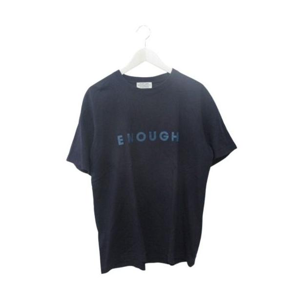 ポエトミーツダブワイズ POET MEETS DUBWISE Tシャツ 半袖 L カットソー プリント ネイビー 紺トップス メンズ【表記サイズ】L【実寸サイズ】肩幅：50cm　身幅：55cm　着丈：67cm　袖丈：21cm　　【素材】綿1...