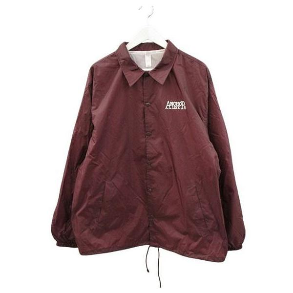 UNITED SPORTS HEADLINE Devil's Coach jkt コーチジャケット XL バーガンディ ナイロンジャケット プリント アウター  メンズ【表記サイズ】XL【実寸サイズ】肩幅：55cm　身幅：65cm　着丈：7...