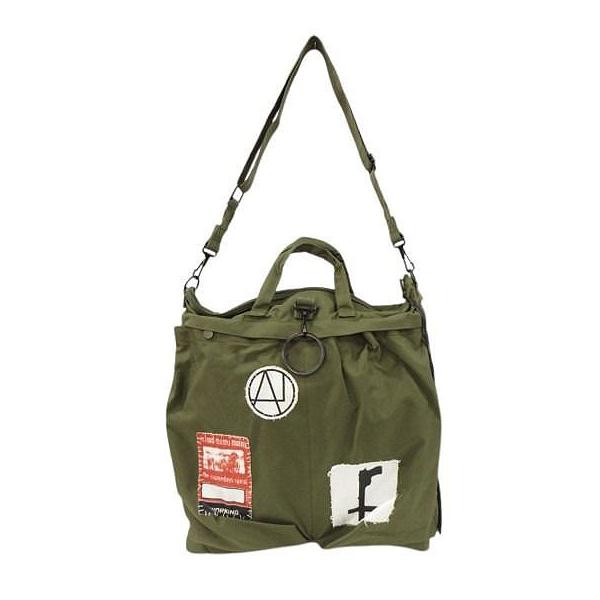 MINUS Bootleg For Flyer's Bag マイナス ブートレグ フライヤーズバッグ カーキグリーン 2WAY ショルダーバッグ ハンドバッグ BAG カバン【表記サイズ】-【実寸サイズ】持ち手の長さ：30cm　ヨコ：40c...