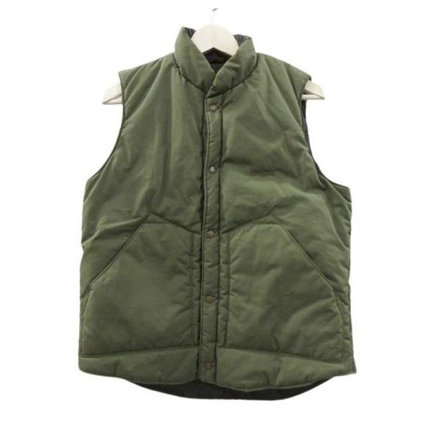 スナグパック Snug pak 中綿ベスト リバーシブル VENTILE イギリス製 ブラック オリーブ M メンズ【ブランド】スナグパック Snug pak【表記サイズ】M【実寸サイズ】身幅：52cm　着丈：66cm　　【素材】表地 綿1...
