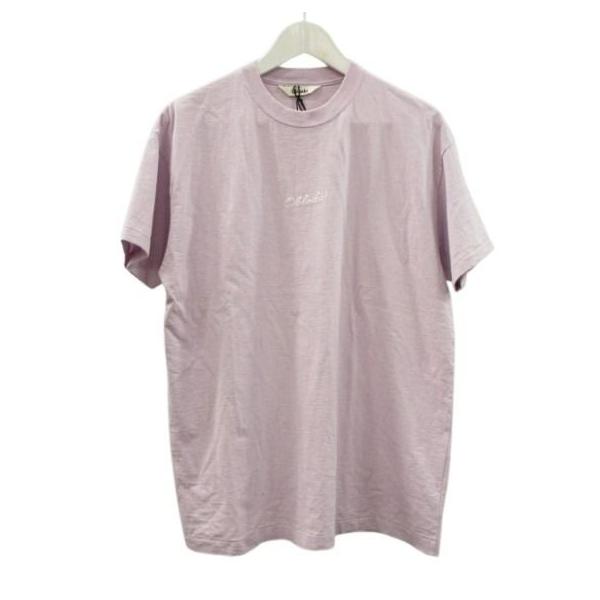未使用品 オブラダ oblada EMBROIDERY エンブロイダリー Tシャツ ロゴ刺繍 FREE ラベンダー 半袖 トップス レディース【表記サイズ】FREE【実寸サイズ】肩幅：50cm　身幅：54cm　着丈：69cm　袖丈：17cm...