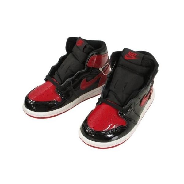 未使用 ナイキ NIKE TD Jordan 1 High OG Patent Bred エアジョーダン1 パテントブレッド ハイカットスニーカー 15cm ベビーシューズ 靴【ブランド】ナイキ NIKE【表記サイズ】15【実寸サイズ】最大...