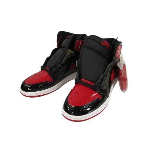 未使用品 ナイキ NIKE GS Air Jordan 1 High OG "Patent Bred" エアジョーダン1 パテントブレッド ハイカットスニーカー 23.5cm【ブランド】ナイキ NIKE【表記サイズ】23.5（GSサイズ）【...