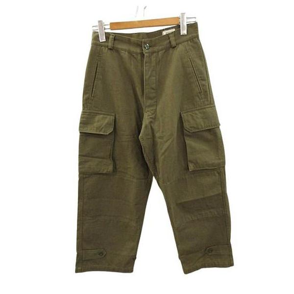 オーディナリーフィッツ ORDINARY FITS M-47タイプ カーゴパンツ 11 オリーブ ミリタリー メンズ【表記サイズ】11【実寸サイズ】ウエスト：約76cm　もも幅：約33cm　裾幅：約24cm　股上：約32.5cm　股下：約6...