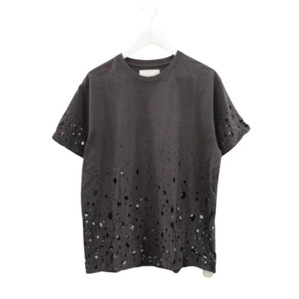 SUGARHILL シュガーヒル × FUTURE ARCHIVE BEAMS ダメージ加工 Tシャツ 半袖 カットソー L チャコールグレー系 トップス メンズ【表記サイズ】L【実寸サイズ】肩幅：48cm　身幅：55cm　着丈：70cm　...