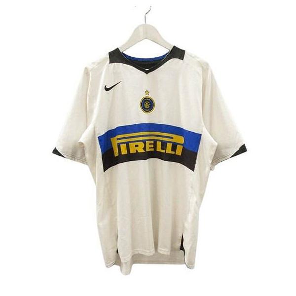 ナイキ NIKE 00s インテル アウェイ ユニフォーム INTER MILAN サッカー メンズ【ブランド】ナイキ NIKE【表記サイズ】170/88A【実寸サイズ】身幅：約54.5cm　着丈：約74cm　ゆき丈：約55cm　-　【素材...