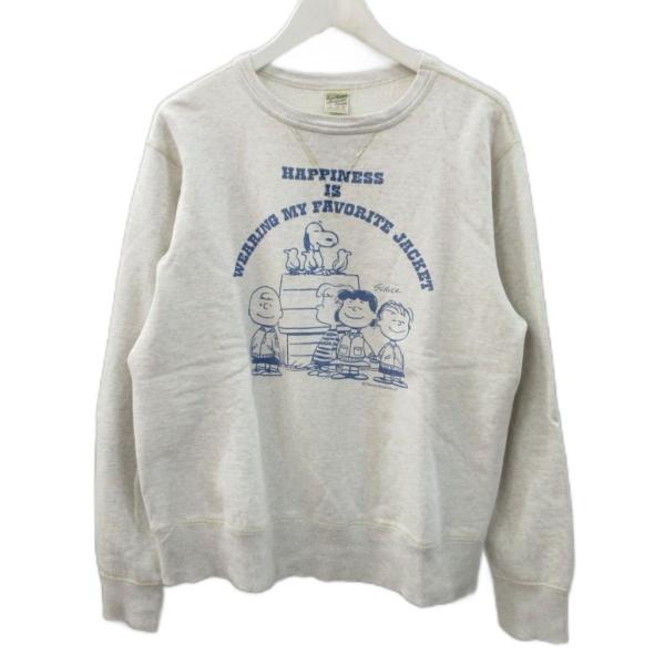バズリクソンズ BUZZ RICKSON’S ×PEANUTS MY FAVORITE JACKET HAPPINESS BR6859 コラボ クルーネック スウェット L ライトグレー 長袖 トレーナー【ブランド】バズリクソンズ BUZZ...