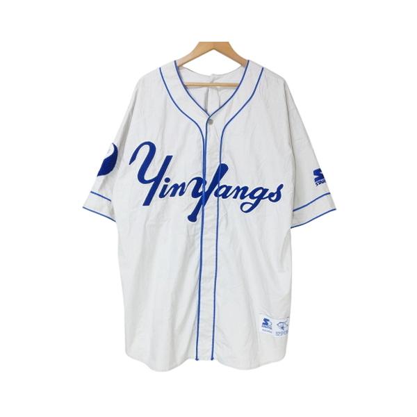 ブラックウィドゥ 23ss STARTER Dessorc Style BB Shirt スターター ベースボール シャツ 半袖 リバーシブル ワッペン M グレー X メンズ【ブランド】ブラックウィドゥ Black Weirdos【表記サ...