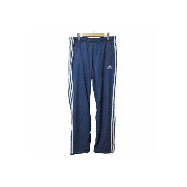 アディダス adidas ナイロン系 パンツ ロゴ刺? CLIMALITE 裏メッシュ スポーツウェア スリーストライプ L 紺 白 ■GY09 X メンズ【ブランド】アディダス adidas【表記サイズ】L【実寸サイズ】ウエスト：83cm...