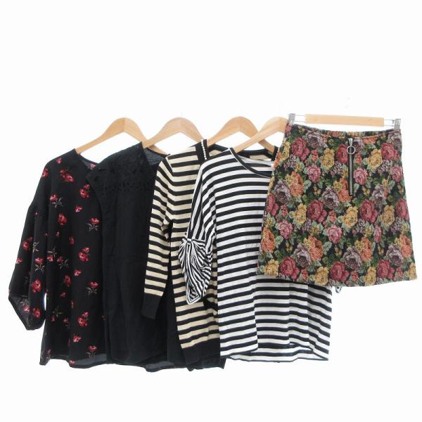 パンソー Pinceau NATURAL BEAUTY BASIC THE SHOP TK RyuRyu 5点セット まとめ 花柄 ボーダー 無地 38 M 黒 ブラック 他 /UO【ブランド】パンソー Pinceau【表記サイズ】38 M...