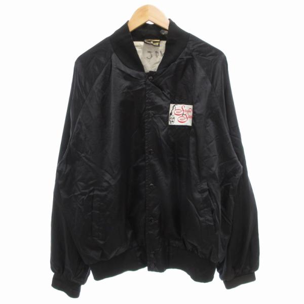 アーバン AUBURN スポーツウエア SPORTS WEAR ヴィンテージ ナイロンジャパン ブルゾン USA製 XL 黒 ブラック /GV ■MET1 メンズ【表記サイズ】XL【実寸サイズ】身幅：約69cm　着丈：約70cm　ゆき丈：約...