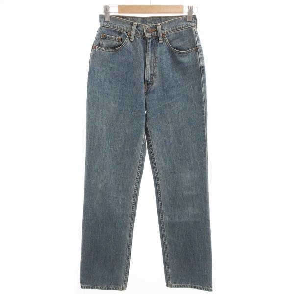 リーバイス Levi's W519 デニムパンツ ジーンズ ジップフライ ストレート W29 青 ブルー /OU ■MET1 レディース【ブランド】リーバイス Levi's【表記サイズ】W29 L31【実寸サイズ】ウエスト：約68cm　もも...