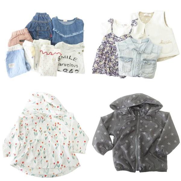 80-90cm 13点セット おまとめ 子ども服 女の子 トップス ボトム レギンス ジャケット マルチカラー キッズ【表記サイズ】80-90cm【実寸サイズ】-　【素材】-【色】-【仕様】-【状態】ELLEのフリースベストのみ汚れあります...