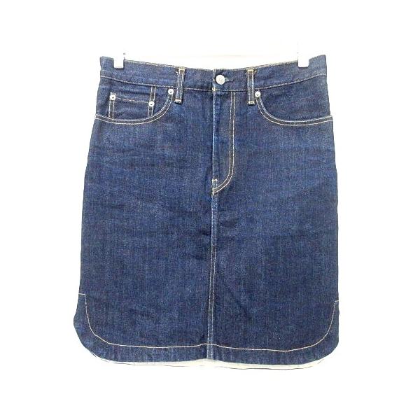 サイ ベーシックス SCYE BASICS デニム スカート ひざ丈 タイト 40 L相当 インディゴ ■YHS4 A0917 レディース【ブランド】サイ ベーシックス SCYE BASICS【表記サイズ】40（Lサイズ相当）【実寸サイズ】...