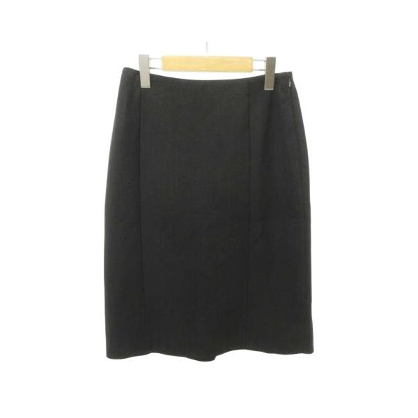 アクリス AKRIS ウール スカート ひざ丈 タイト 無地 厚手 38 約Mサイズ 黒 ブラック ■YHS4 レディース【ブランド】アクリス AKRIS【表記サイズ】38(約Mサイズ)【実寸サイズ】ウエスト：71cm　ヒップ：48.7cm...