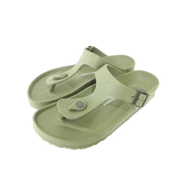 美品 FASPROJECT ファスプロジェクト サンダル ベルト付き 無地 L 約26〜26.5cm カーキ メンズ【表記サイズ】L(約26〜26.5cm)【実寸サイズ】最大幅：10.6cm　アウトソール：28.6cm　-　【素材】-【色】...