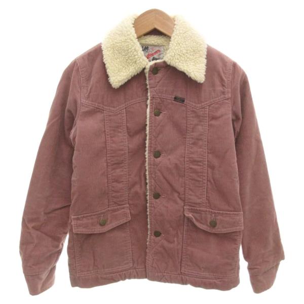 リー LEE Sanforized Outerwear コーデュロイ ボア ジャケット ブルゾン S ピンク /FF レディース【ブランド】リー LEE【表記サイズ】S【実寸サイズ】肩幅：36cm　身幅：41cm　袖丈：55cm　着丈：62...