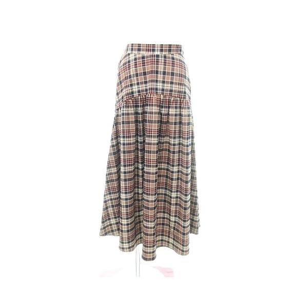 le colis チェック スカート ロング ワンサイズ 茶 ブラウン系 レディース【表記サイズ】実寸サイズをご参照ください。【実寸サイズ】ウエスト：66cm　ヒップ：100cm　スカート丈：105cm　　【素材】-【色】茶 ブラウン系【仕...