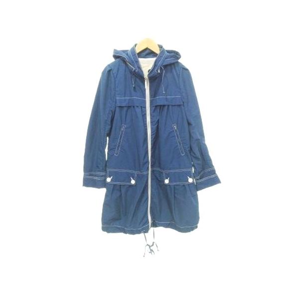パオラフラーニ PAOLA FRANI コート ジャンパー ナイロン 無地 ジップアップ 薄手 42 XLサイズ青 ブルー レディース【ブランド】パオラフラーニ PAOLA FRANI【表記サイズ】42XL【実寸サイズ】肩幅：36.5cm　...