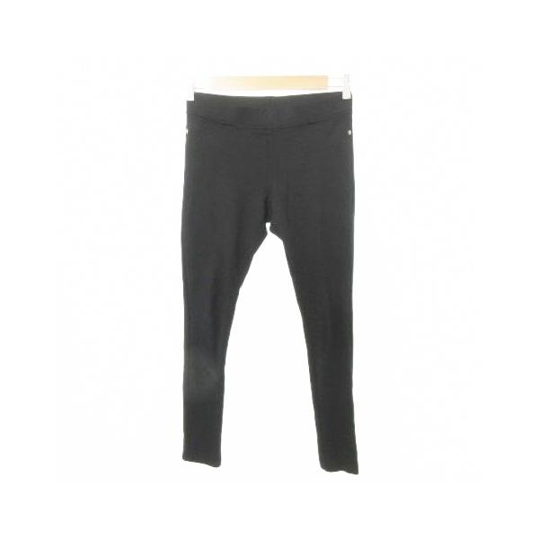 ピエールマントゥー レギンス パンツ イタリア製 無地 薄手 1 Sサイズ 黒 ブラック ■GY61 【表記サイズ】1Sサイズ【実寸サイズ】ウエスト：94cm　もも幅：19cm　裾幅：11.7cm　股上：23.2cm　股下：70.1cm　-...