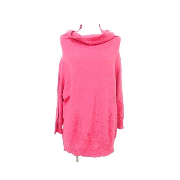 アダムエロペ Adam et Rope' アンゴラカシミヤ混 ニット セーター 38 M相当 ピンク A1226 レディース【ブランド】アダムエロペ Adam et Rope'【表記サイズ】38（Mサイズ相当）【実寸サイズ】肩幅：42.5c...