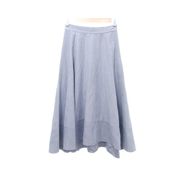 ストラ Stola. ロング スカート フレア フェイクスエード 38 Mサイズ パステルブルー ■GY61 A1226 レディース【ブランド】ストラ Stola.【表記サイズ】38（Mサイズ相当）【実寸サイズ】ウエスト：66〜72cm　ヒ...