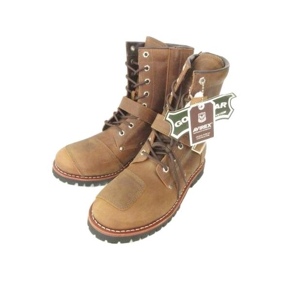 未使用品 アヴィレックス AVIREX タグ付き AV2100 YAMATO バイカーズ ブーツ レザー ベルト付き 26.5cm 茶 ブラウン メンズ【ブランド】アヴィレックス AVIREX【表記サイズ】26.5cmUS8.5【実寸サイズ...