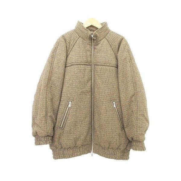 未使用品 メゾンスペシャル MAISON SPECIAL タグ付き パッファー ウール ブルゾン 総柄 ジャケット F 茶 ブラウン  レディース【ブランド】メゾンスペシャル MAISON SPECIAL【表記サイズ】F【実寸サイズ】身幅：...